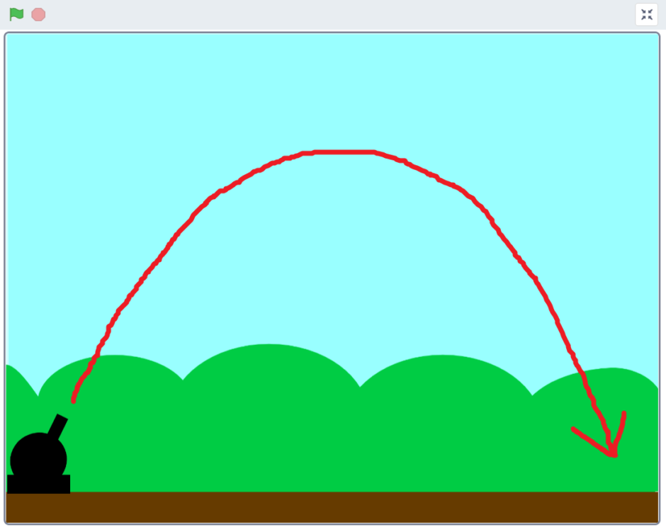 Scratchでスプライトを放物線状に動かすには？ | %site_title%